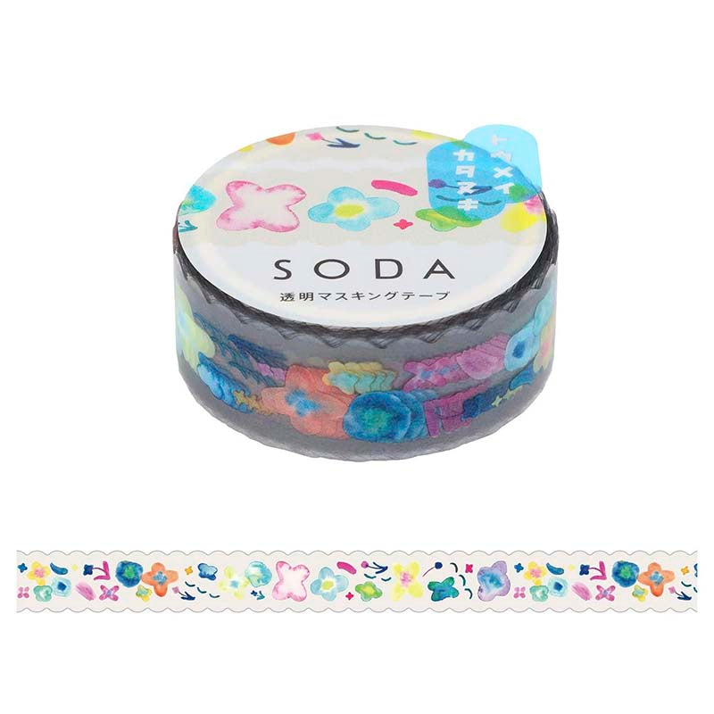 King Jim | SODA Transparent Pet Tape Petal (15mm)