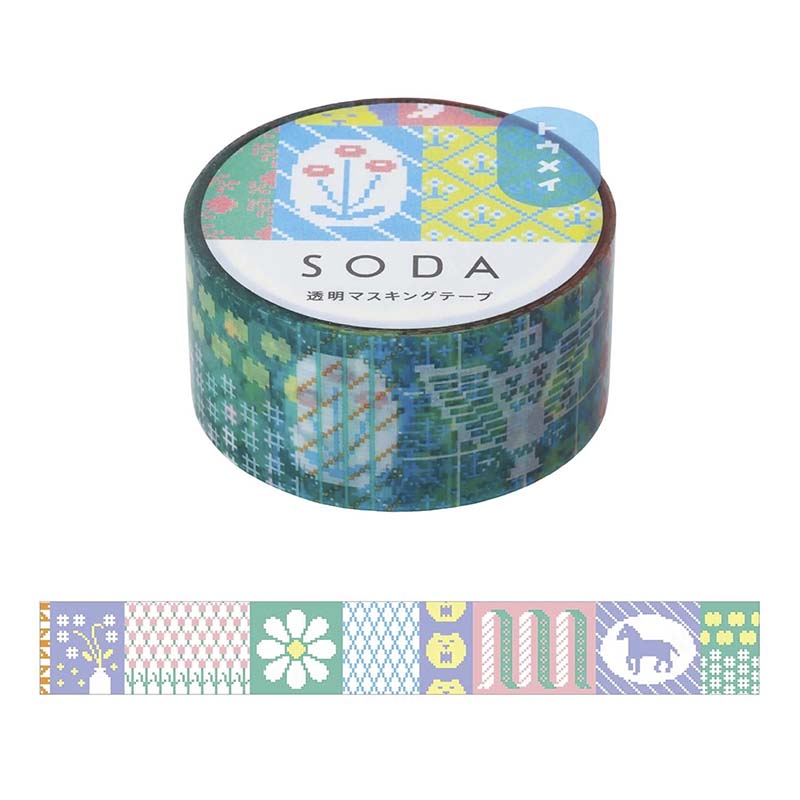 King Jim | SODA Transparent Pet Tape Retro (20mm)