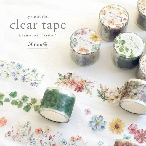 Mind Wave | Lyric Series Flower Bloom Clear PET Tape