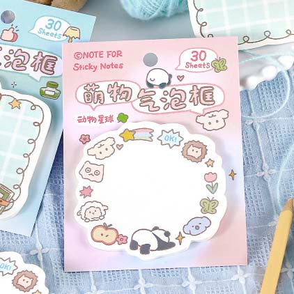 Note For | Notas Adhesivas Cute Bubble Box Animal Planet