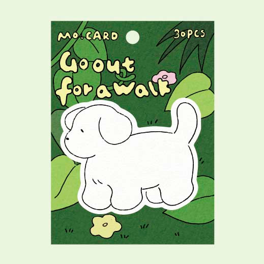 Mo Card | Notas Adhesivas Dog Club Go Out For A Walk