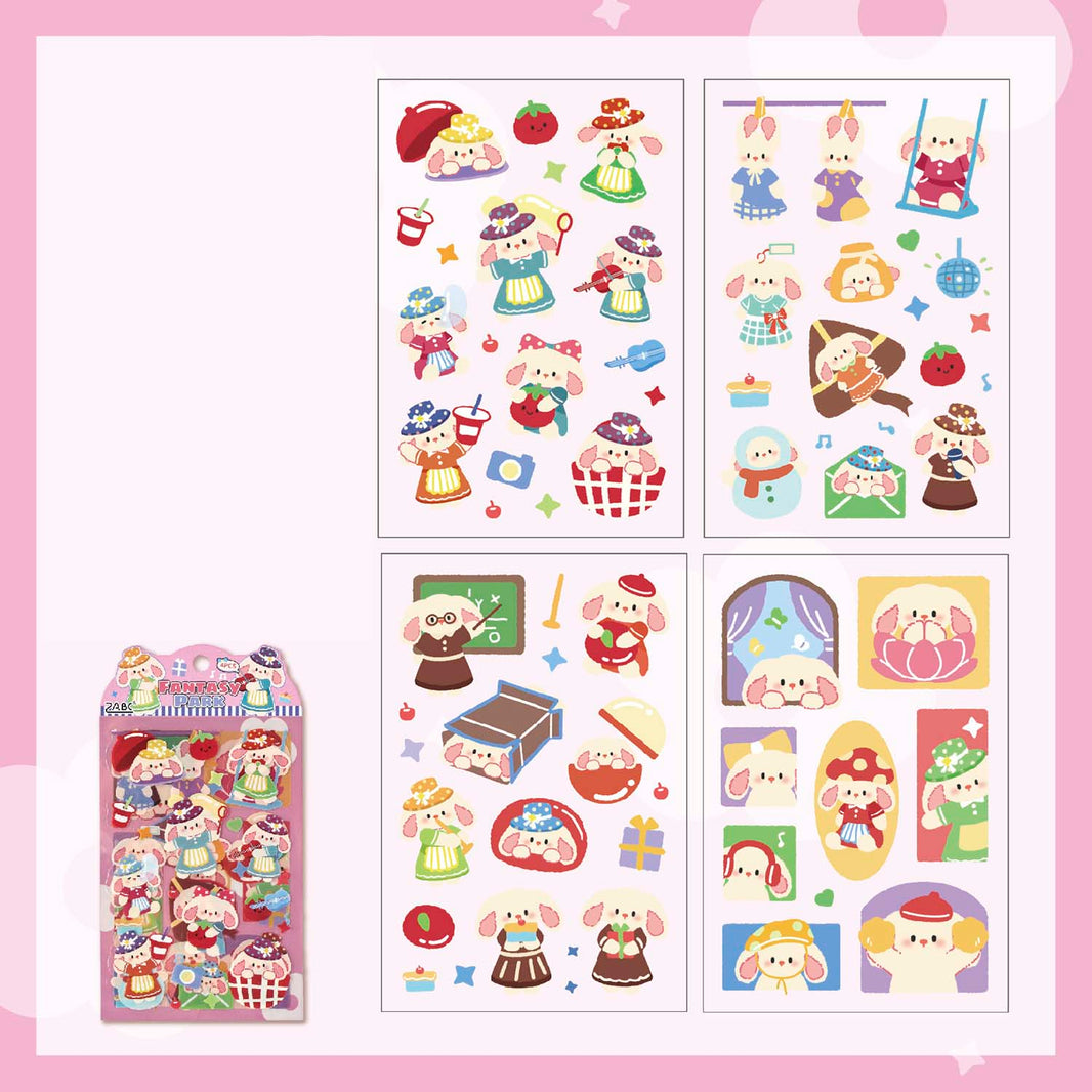 2ABC | Set de Pegatinas Fantasy Park Baba Paradise (4pc)