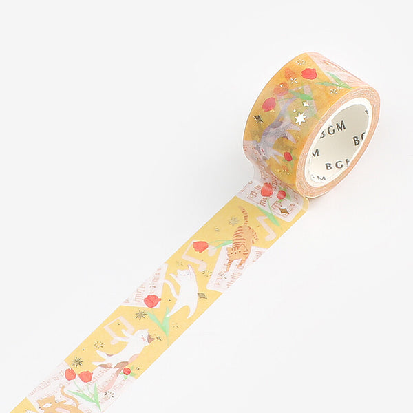 BGM | Foil Cat Songs Washi Tape