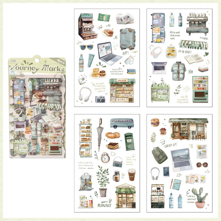 2ABC | Set de Pegatinas It's A Lucky Trip Journey Marks (4pc)