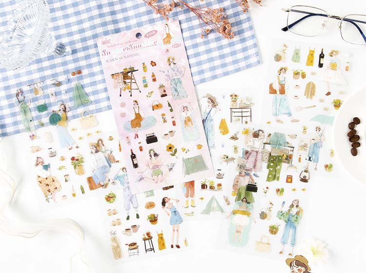 2ABC | Set de Pegatinas Live Up To Time Summer Sunshine (6pc)