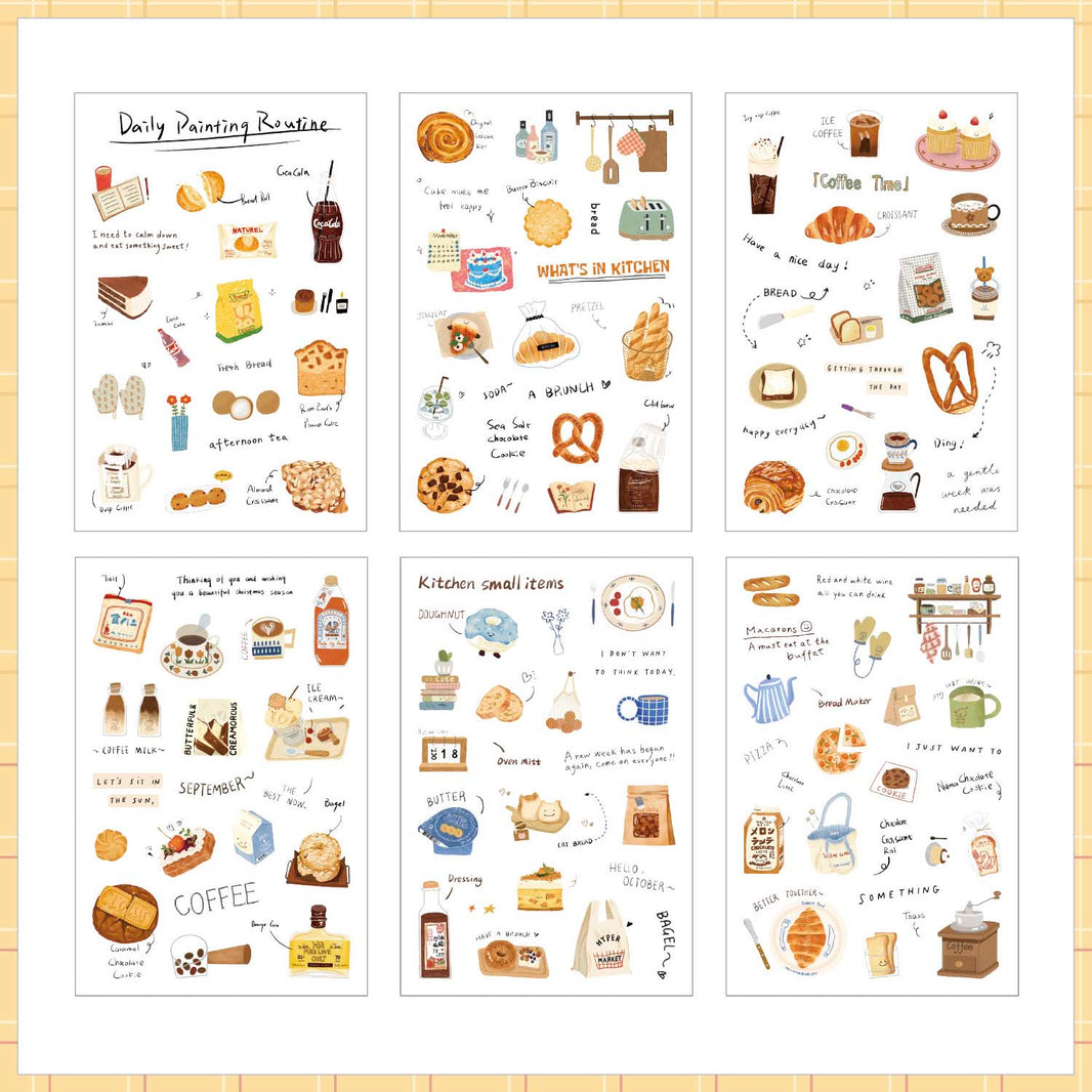 2ABC | Set de Pegatinas Love Letter Abound Starry Bright Dreams (6pc)