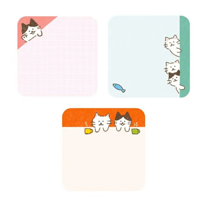 Furukawashiko | Mini Notas Adhesivas Message Note Peek a Boo Cat