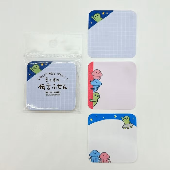 Furukawashiko | Mini Notas Adhesivas Message Note Peek a Boo Alien