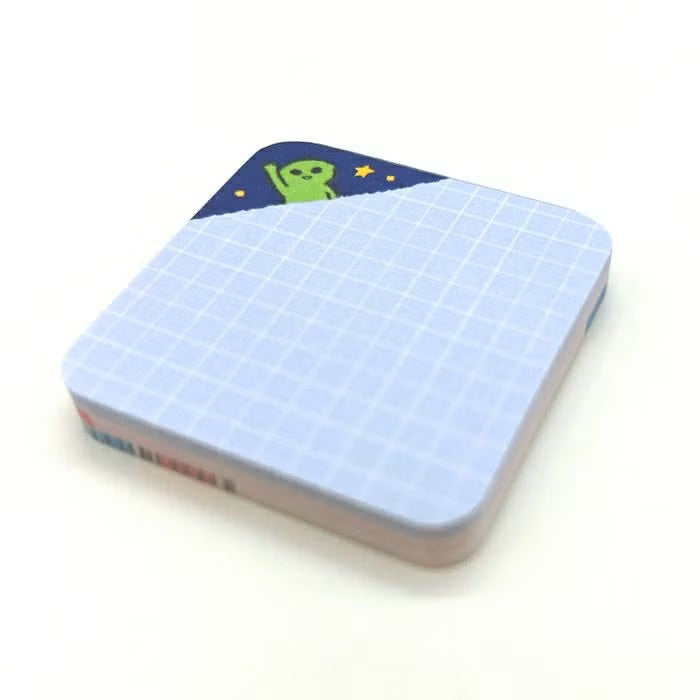 Furukawashiko | Mini Notas Adhesivas Message Note Peek a Boo Alien