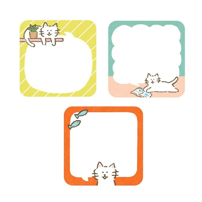 Furukawashiko | Mini Notas Adhesivas Message Note Bubble Speech Cat