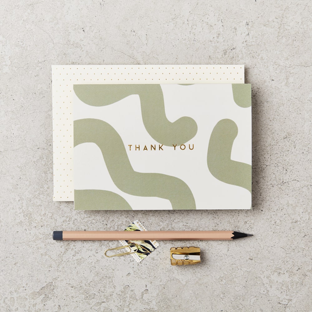Katie Lemon | Green Mallow Thank You Card