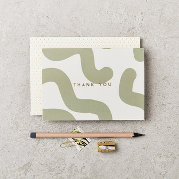 Katie Lemon | Green Mallow Thank You Card