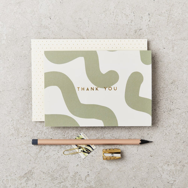 Katie Lemon | Green Mallow Thank You Card